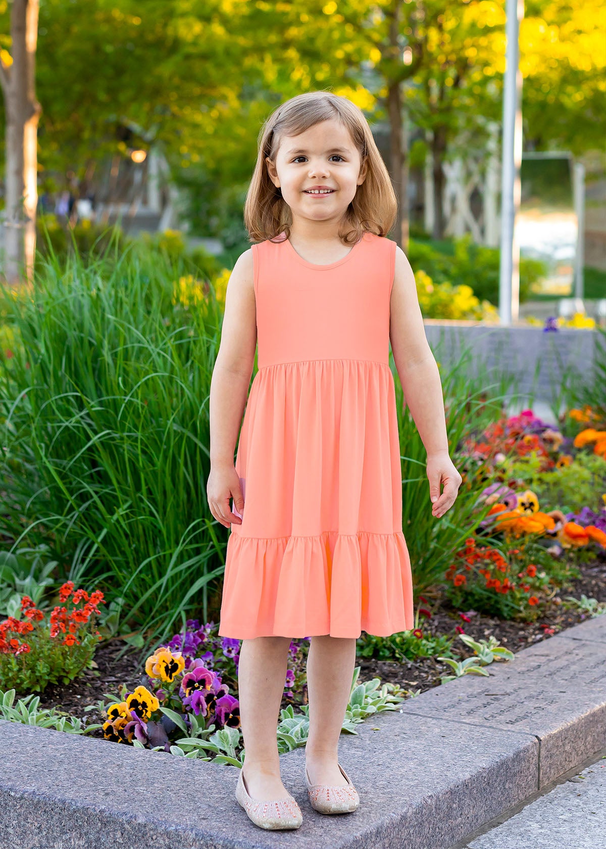 Addison Tiered Pink Dress – Mabel + Honey